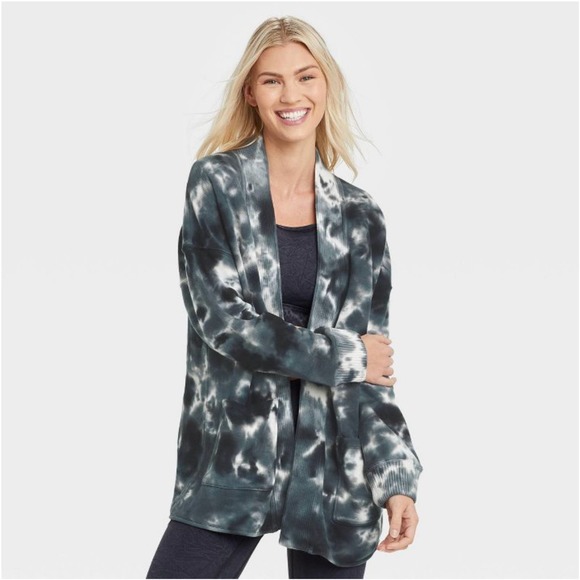 JoyLab | Sweaters | Joy Lab Nwt Womens Black Tie Dye Long Sleeve French ...